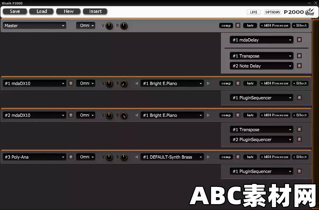 Wusik P2000 v1.1.6 MIDI/Notes Processor and Plugin Chainer WiN|ABC素材资源网
