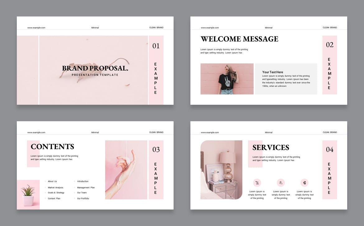 品牌建议谷歌幻灯片演示模板 Brand Proposal Google Slides Presentation Template|ABC素材资源网