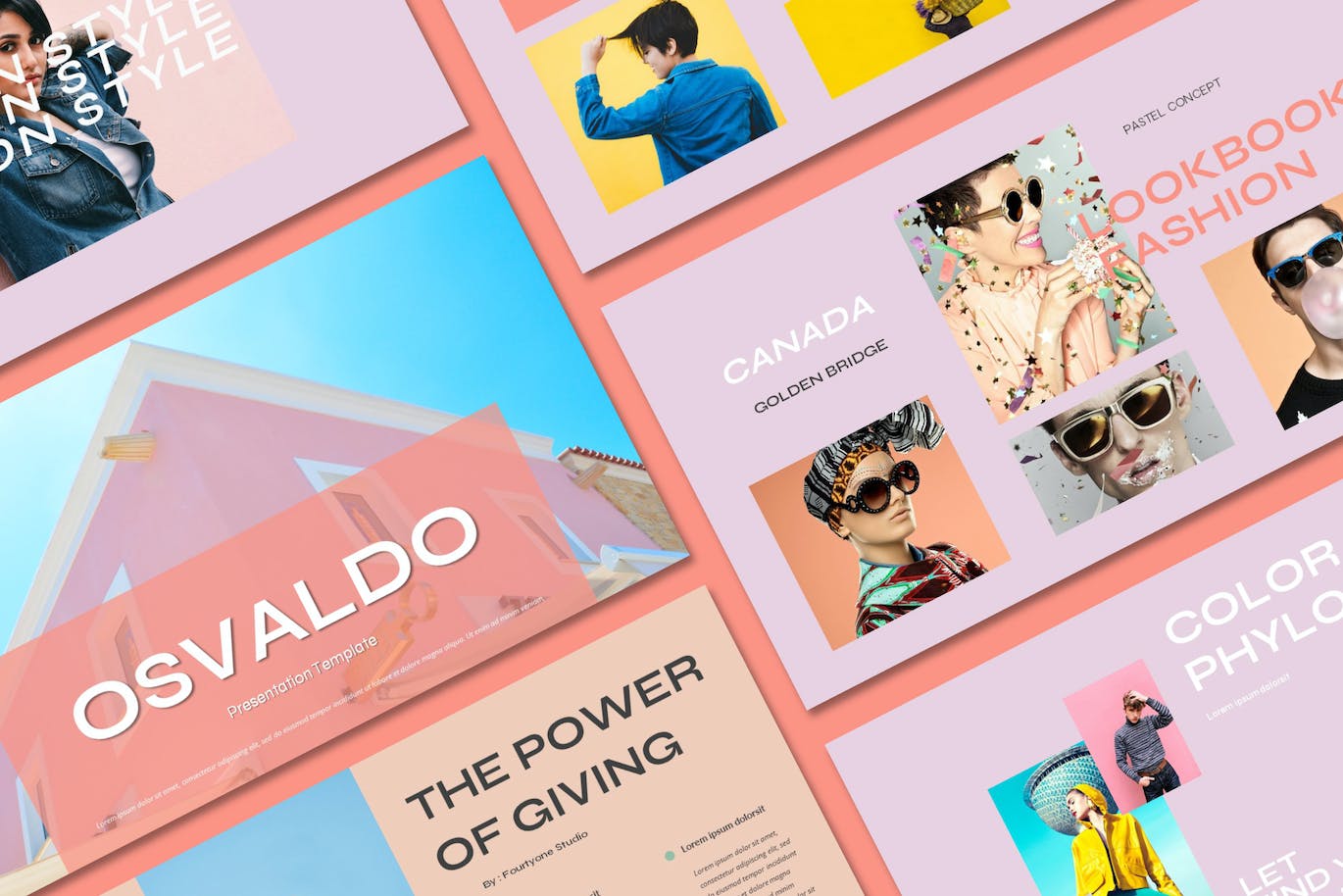 设计师作品集谷歌幻灯片模板 Osvaldo Google Slides Template|ABC素材资源网