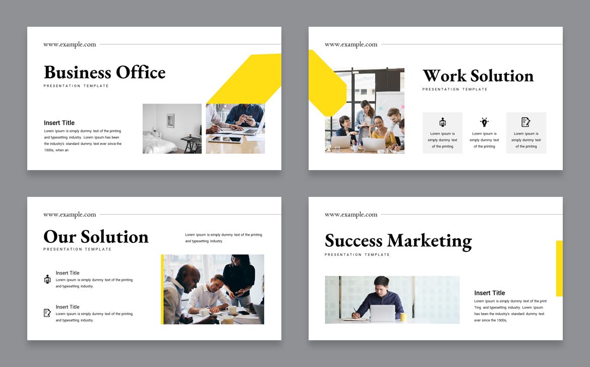 干净创意的极简谷歌幻灯片演示模板 Clean Creative Minimal Google Slides Presentation|ABC素材资源网
