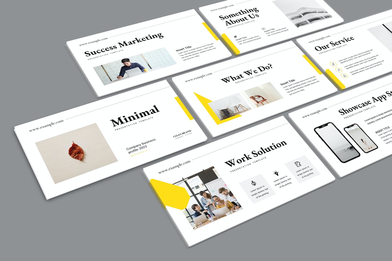 干净创意的极简谷歌幻灯片演示模板 Clean Creative Minimal Google Slides Presentation|ABC素材资源网