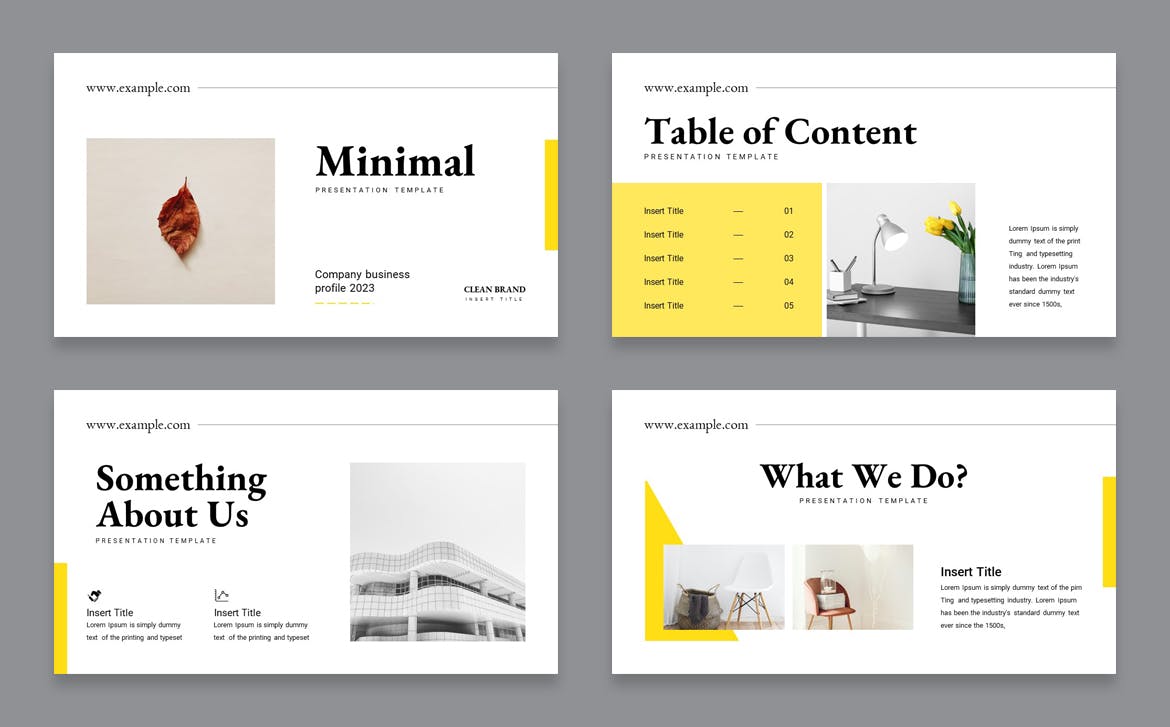 干净创意的极简谷歌幻灯片演示模板 Clean Creative Minimal Google Slides Presentation|ABC素材资源网