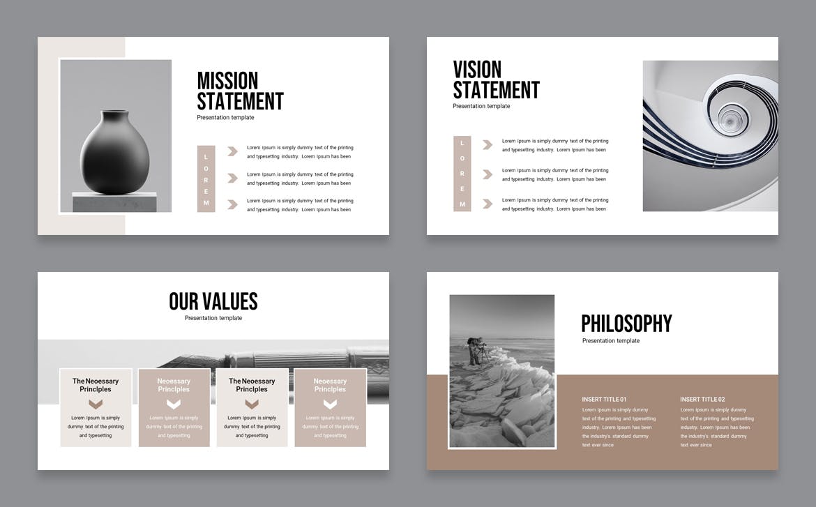 企业图册作品谷歌幻灯片模板 Corporate Google Slides Template|ABC素材资源网