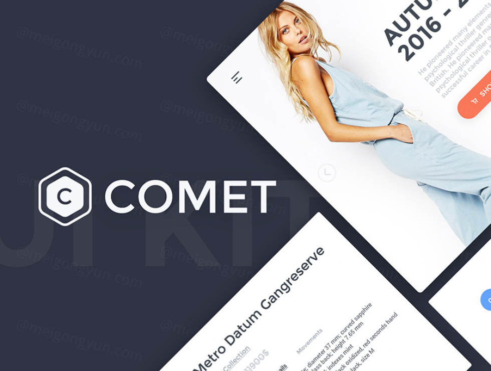 电子商务UI设计工具包Comet UI Kit704276|ABC素材资源网