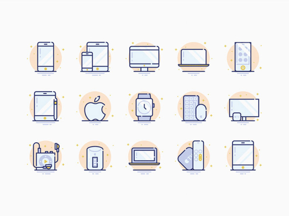 15 Apple Devices Icons|ABC素材资源网