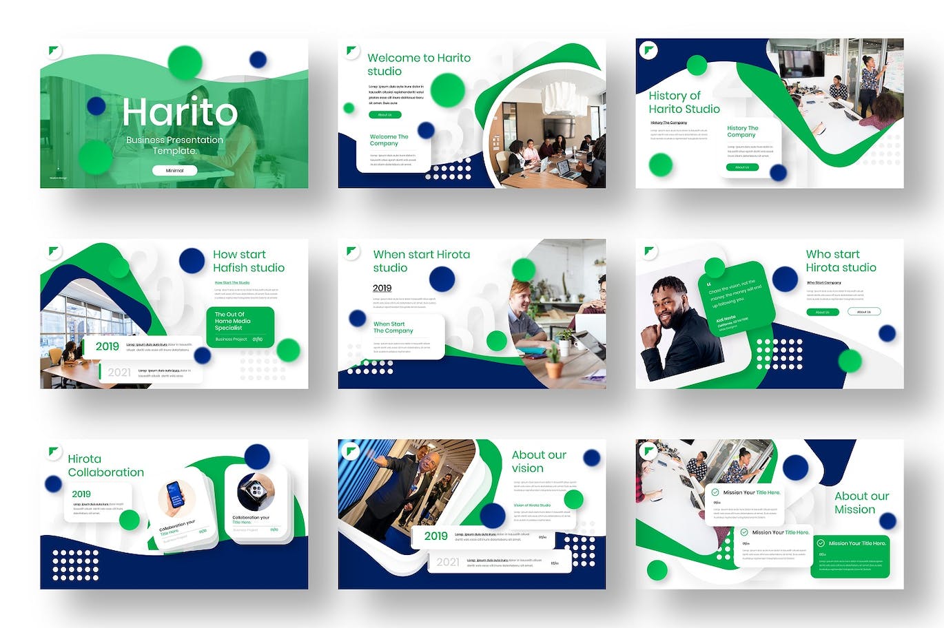 商业成功秘诀幻灯片演示PPT模板 Harito – Business PowerPoint Template|ABC素材资源网