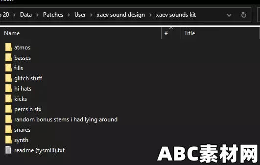 Xaev Xaev Sounds Kit WAV|ABC素材资源网