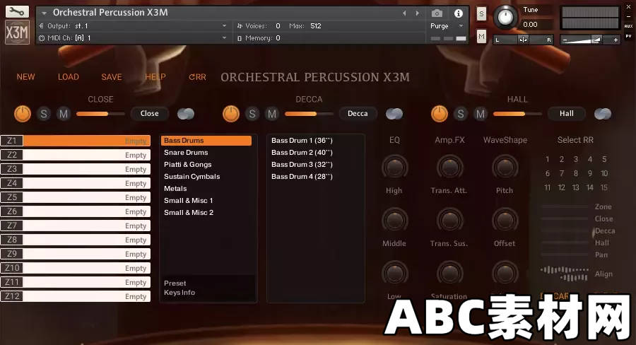 Strezov Sampling Orchestral Percussion X3M KONTAKT (Player Edition)|ABC ...