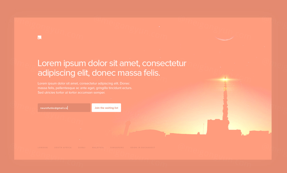 Pre-Launch Screen Template Daily UI #055 每日UI源文件分享|ABC素材资源网