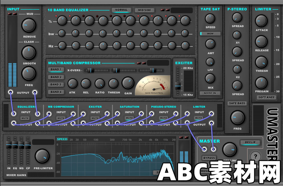 可视模块化母带处理插件Psytrance Plugins UMaster v1.0 WIN OSX Incl Keygen|ABC素材资源网