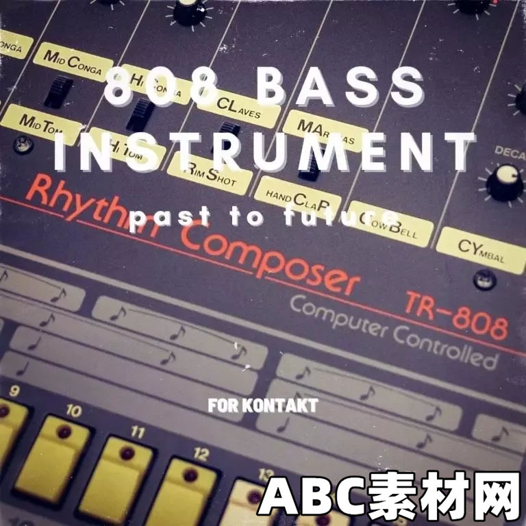 PastToFutureReverbs 808 Bass Instrument for KONTAKT WAV|ABC素材资源网