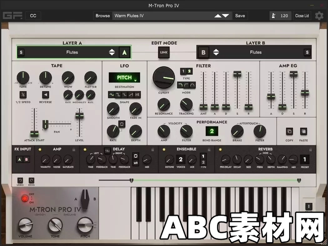 GForce Software M-Tron Pro IV v1.0.0 WiN Mac OSX|ABC素材资源网