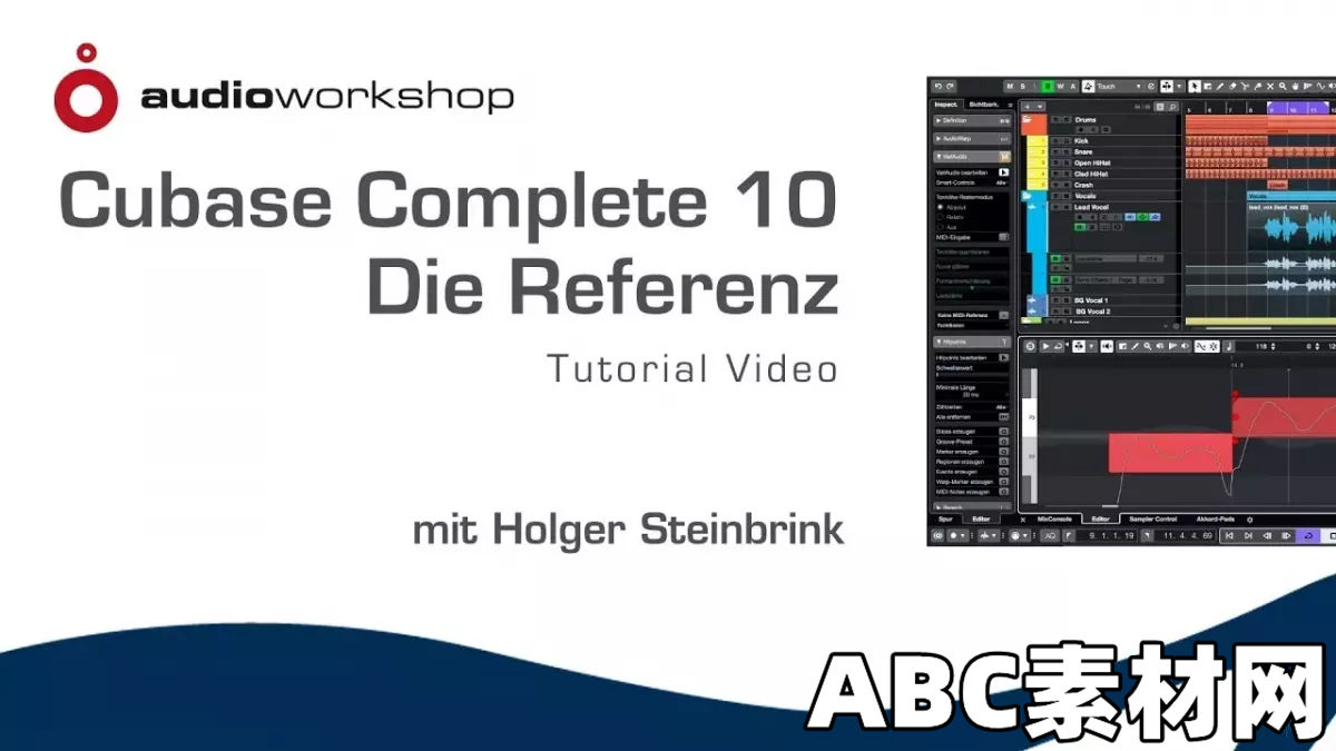 Audio Workshop Cubase Complete 10 Die Referenz Tutorial-Video|ABC素材资源网