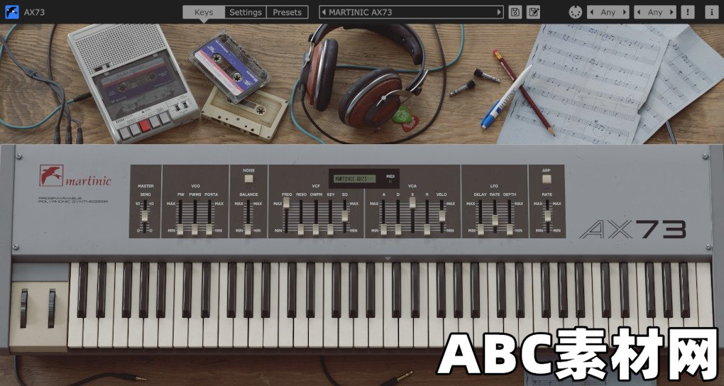 合成器Martinic AX73 v1.3.0 Incl Patched and Keygen WIN-R2R|ABC素材资源网
