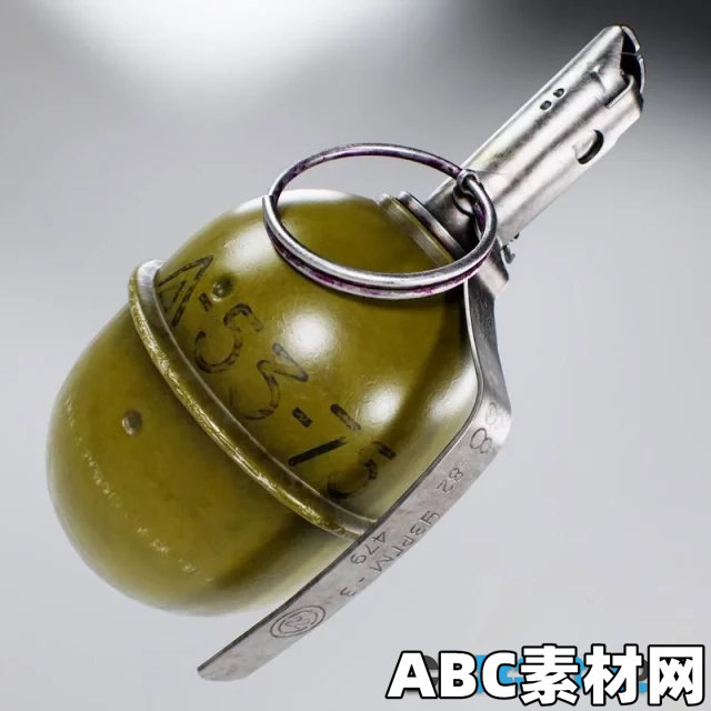 RGD-5手榴弹3D模型RGD-5 Grenade (PBR)|ABC素材资源网