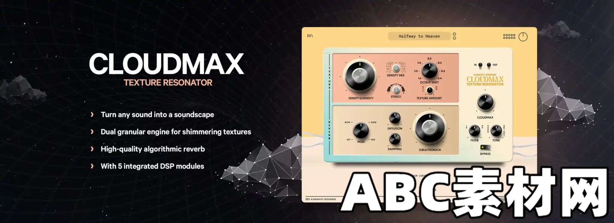 纹理谐振器插件 Karanyi Sounds Cloudmax v1.0.0 WiN macOS|ABC素材资源网