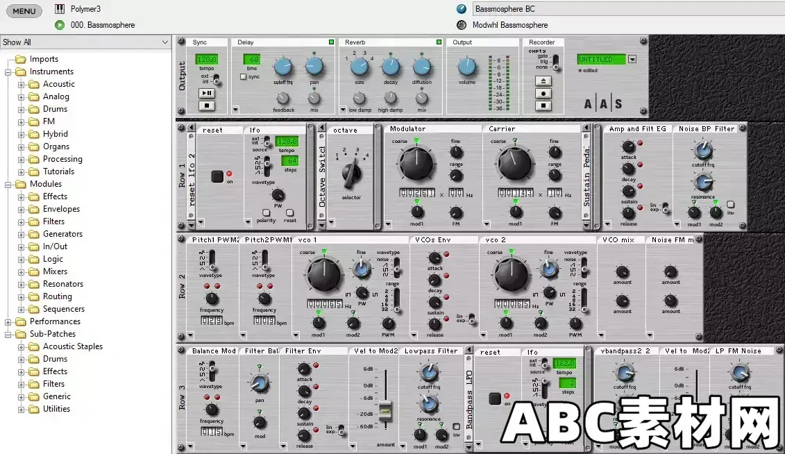 逼真仿真声学系统合成器Applied Acoustics Systems Tassman VSTi DXi RTAS v4.1.6 WIN ...