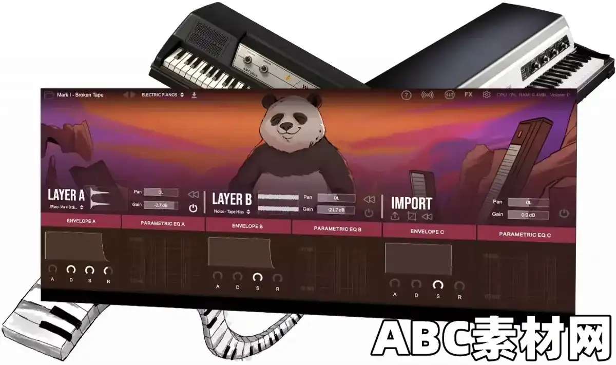 Clark Audio Lofi Panda Electric Pianos 2 Expansion v1.1 WiN MacOSX|ABC素材资源网