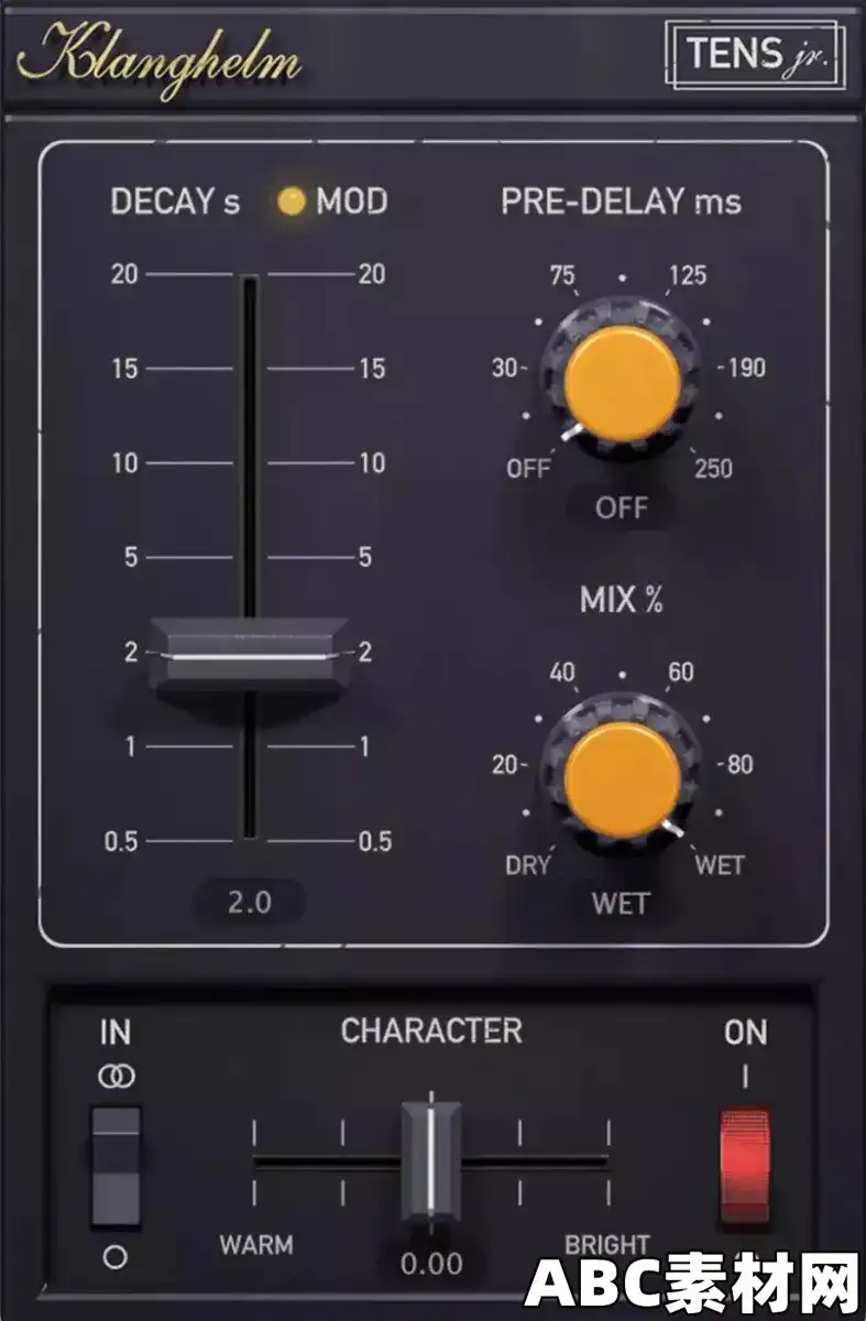 弹簧混响插件Klanghelm TENS JR. (Studio Spring Reverb) v1.0.7 x64 VST VST3 AU ...