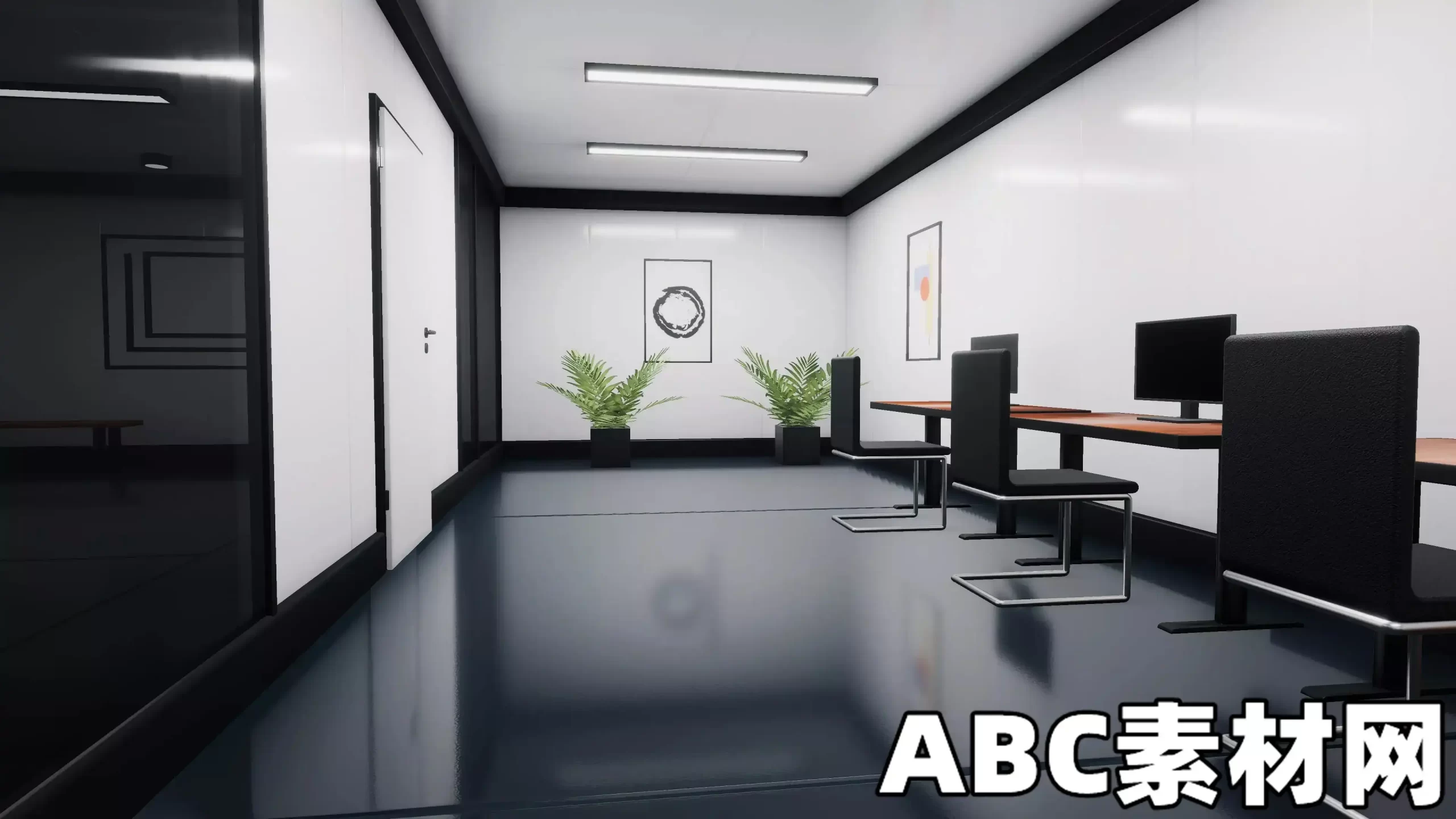 办公环境模块3D模型套件Modular Office Kit – Environment (HDRP) v1.2|ABC素材资源网