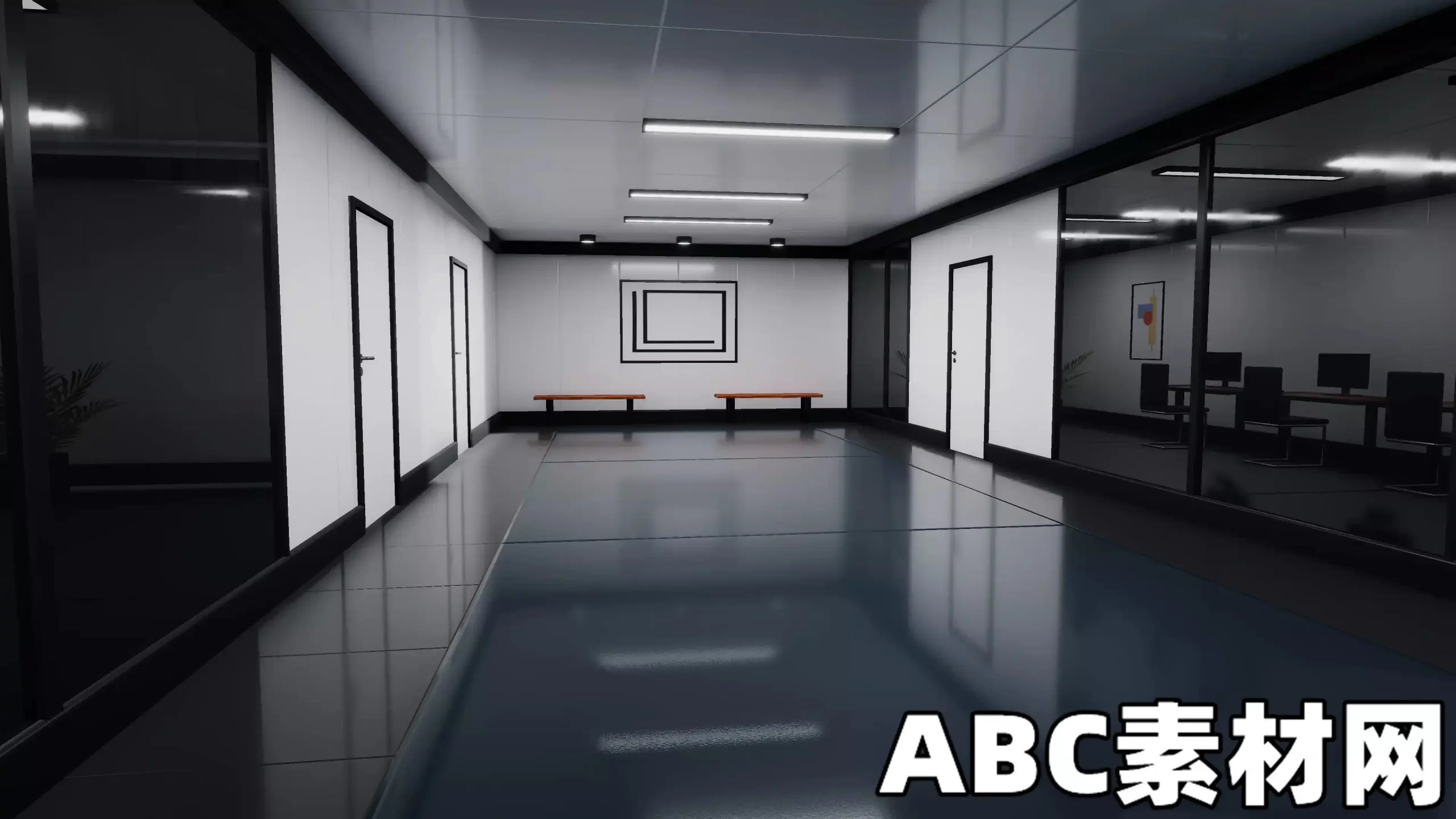 办公环境模块3D模型套件Modular Office Kit – Environment (HDRP) v1.2|ABC素材资源网