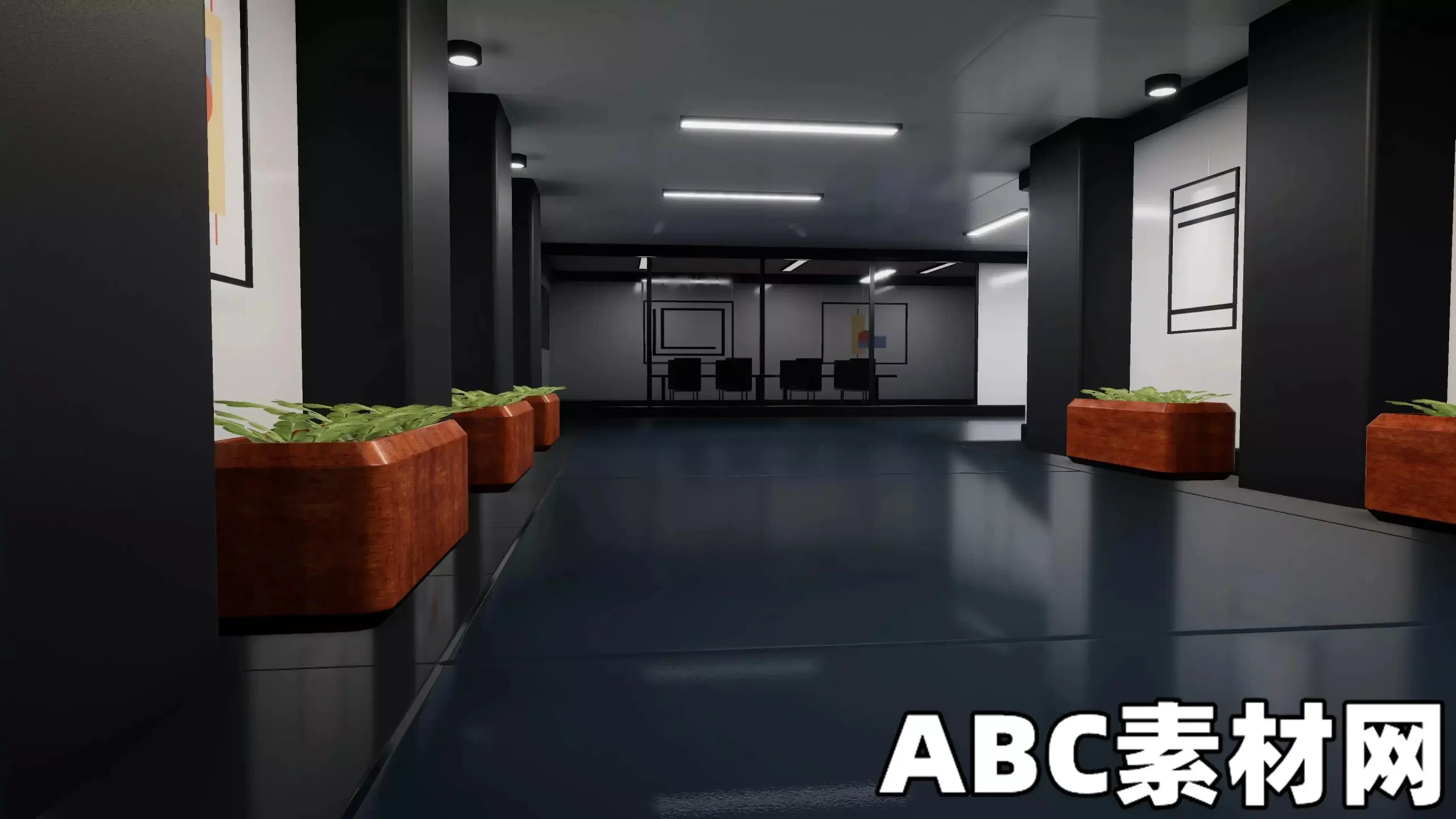 办公环境模块3D模型套件Modular Office Kit – Environment (HDRP) v1.2|ABC素材资源网