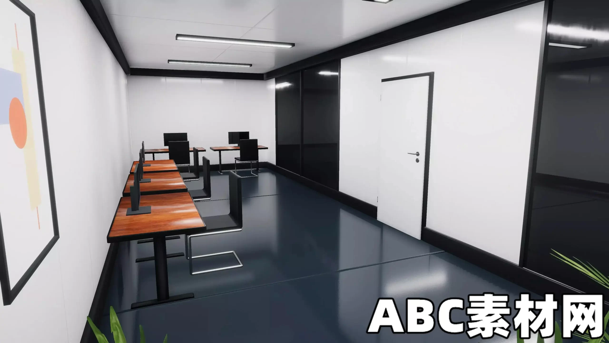 办公环境模块3D模型套件Modular Office Kit – Environment (HDRP) v1.2|ABC素材资源网