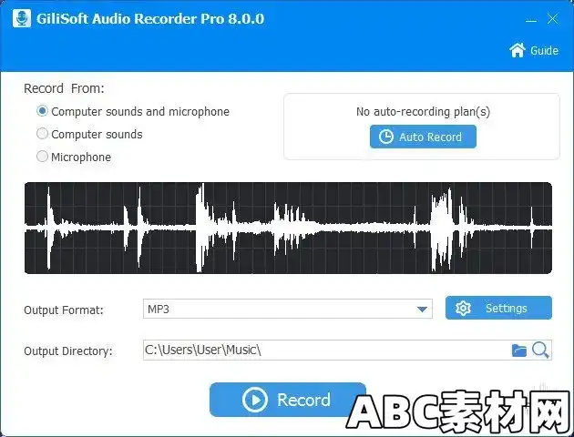 Gilisoft Audio Recorder Pro v12.2.0 WIN Incl Keygen and Patch-RLTS|ABC素材资源网