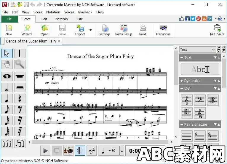 NCH Software Crescendo Masters v9.96 MacOS Incl Keygen-BTCR|ABC素材资源网