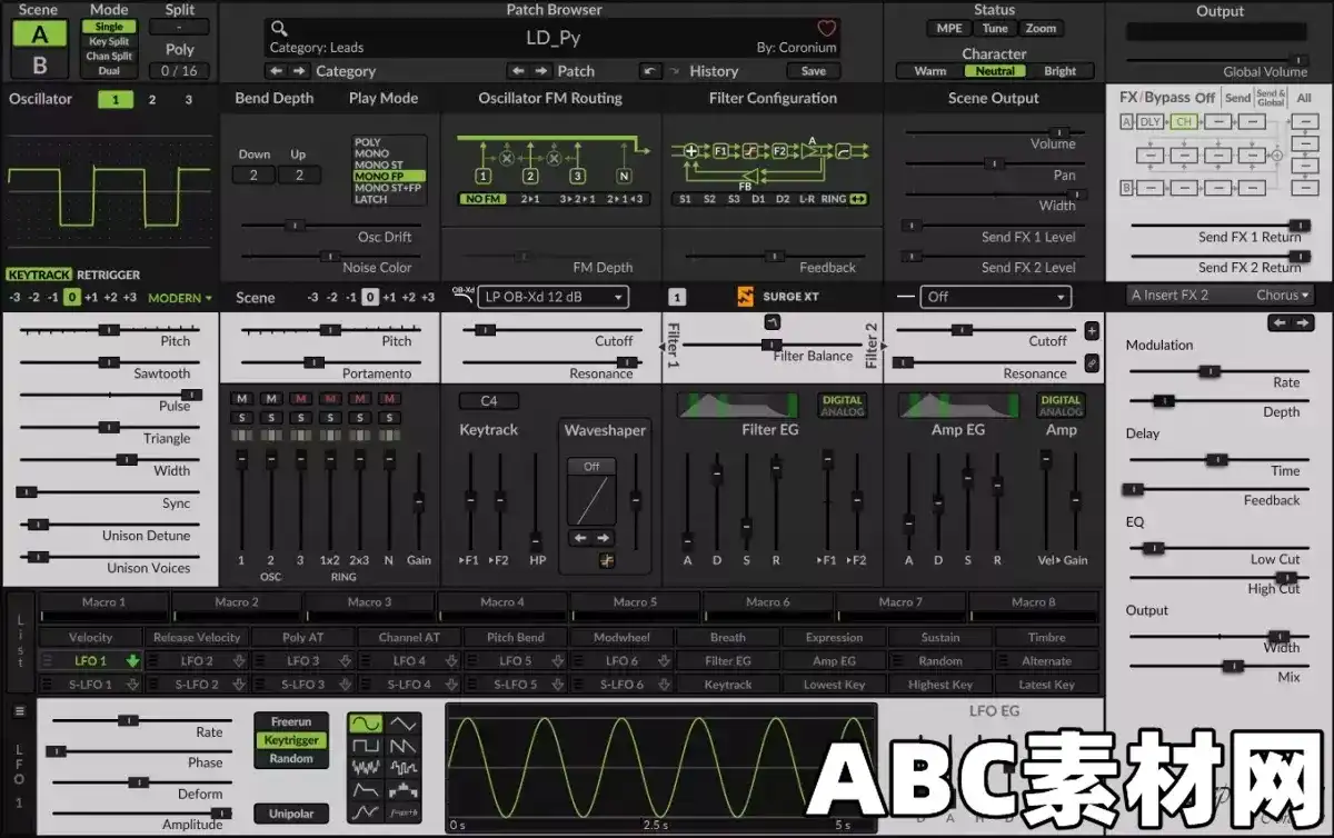 Coronium Records Alpha XT presets + SKIN for Surge XT|ABC素材资源网