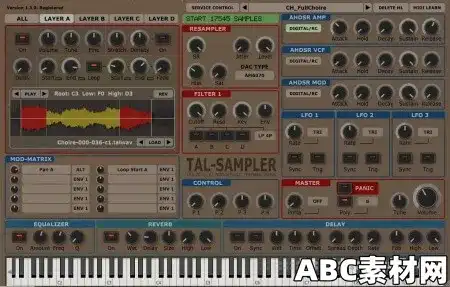 合成器Togu Audio Line TAL-Sampler v4.7.1 WIN MAC LIN|ABC素材资源网