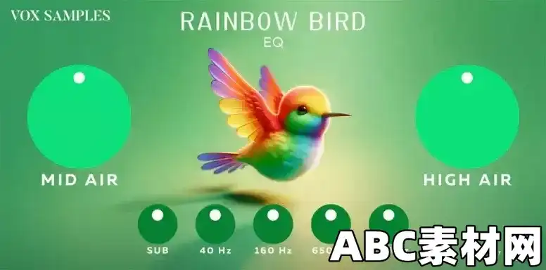 Vox Samples Rainbow Bird EQ v1.2.0 x64 VST3 AU WiN MAC|ABC素材资源网