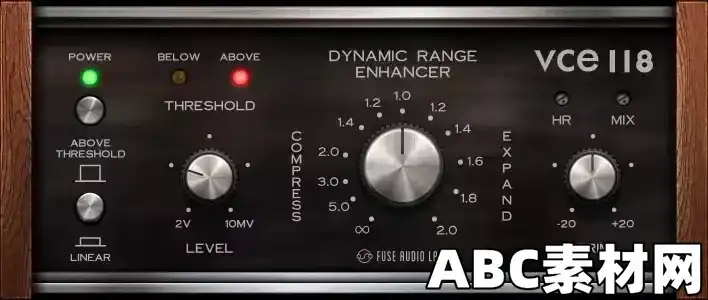 复古动态压缩器Fuse Audio Labs VCE-118 Dynamic Range Enhancer v1.0.0 WIN|ABC素材资源网
