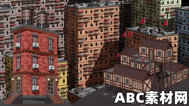 Geometry Nodes: Make Procedural Buildings in Blender 4|ABC素材资源网