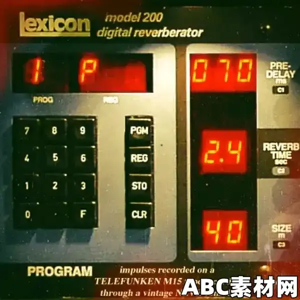 PastToFutureReverbs Lexicon Model 200 Reverb! Impulse Responses (IRs ...