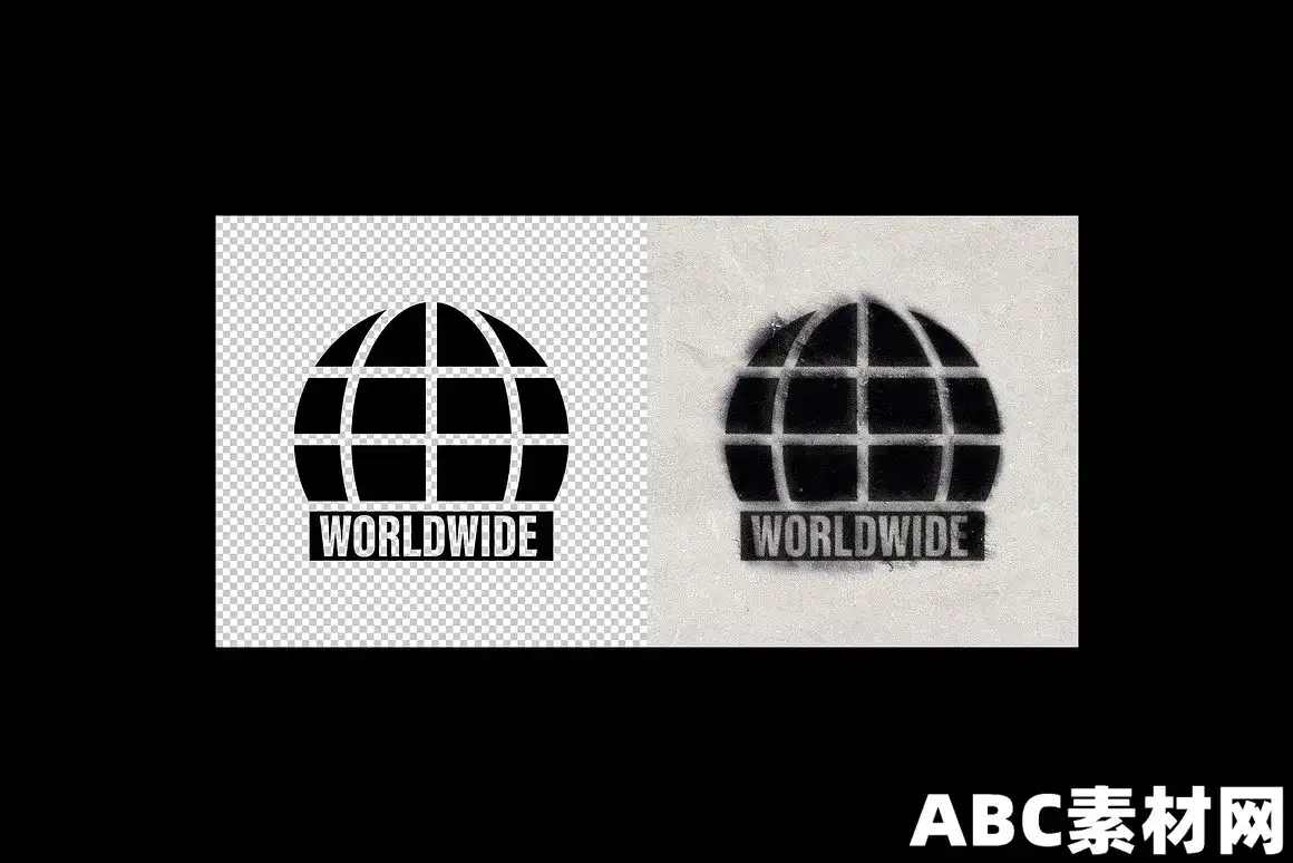 Grunge文本标题和Logo标志效果模板Grunge Print Text & Logo Effect – 202290853|ABC素材资源网