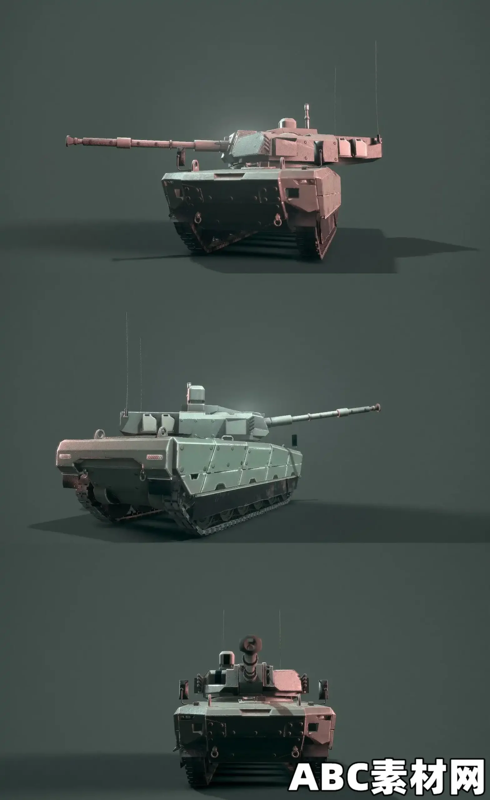 现代Kaplan-MT“虎”式中型坦克3D模型AS - KAPLAN MMWT XBxLKL - 3D Model|ABC素材资源网