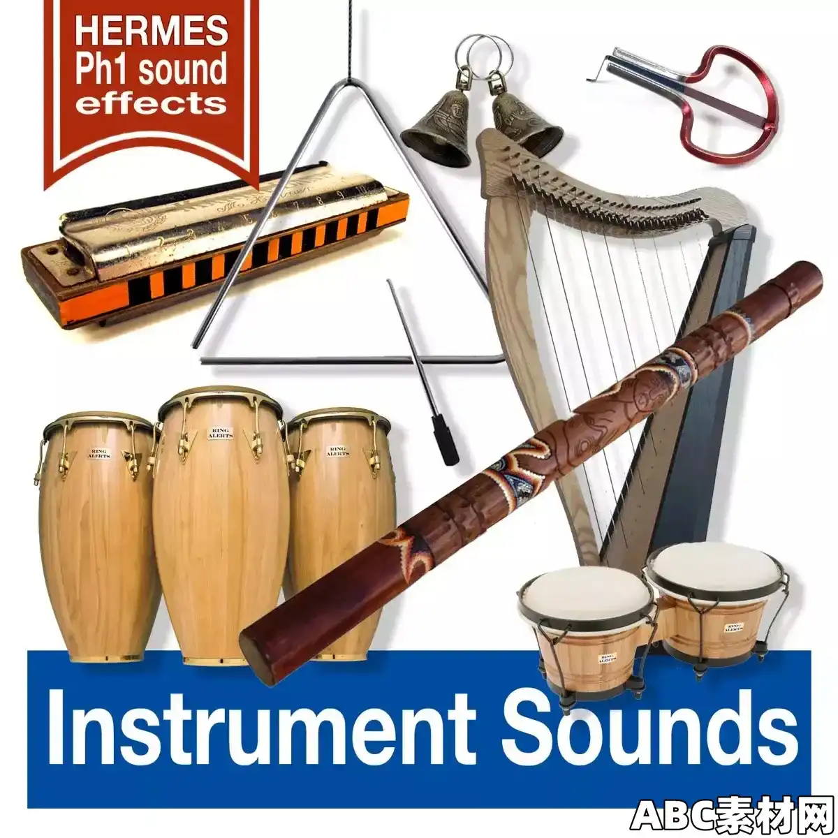 各种乐器声音视频配音FX音效库Hermes PH1 Sound Effects Instrument Sounds FLAC|ABC素材资源网