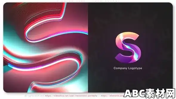 抽象3D圆形文本动画Logo标志展示AE模板 Circles Text – Logo Reveal 52044608|ABC素材资源网