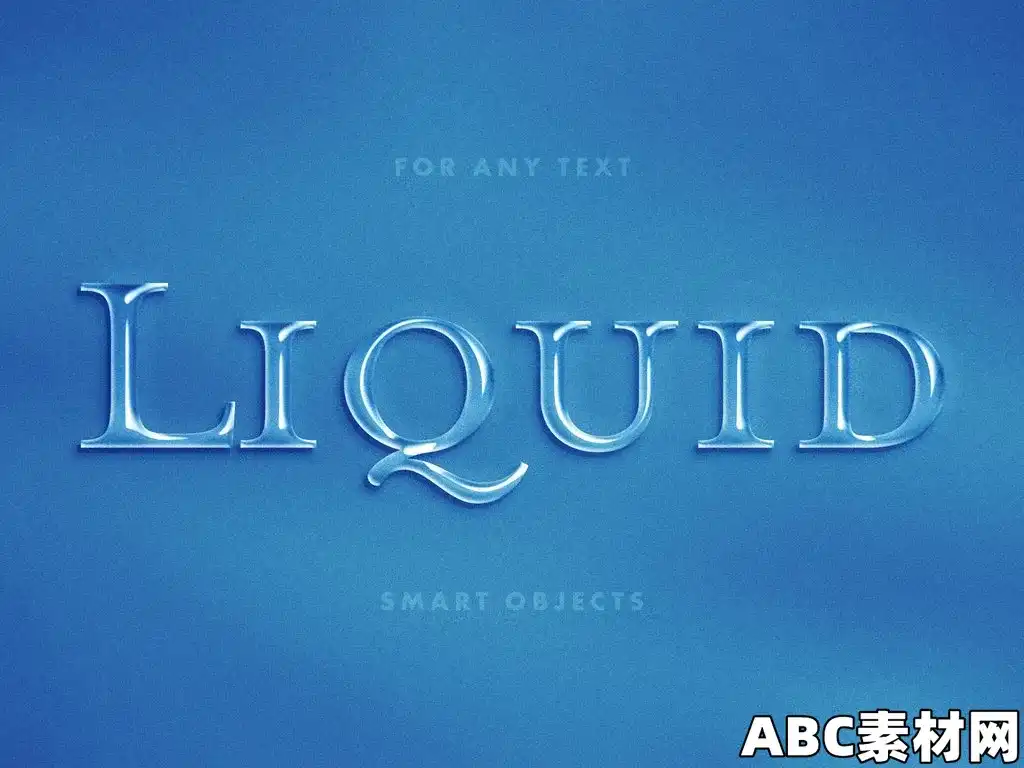 逼真3D液体文字效果样机模板AS – Realistic 3D Liquid Text Effect Mockup 513612768|ABC ...