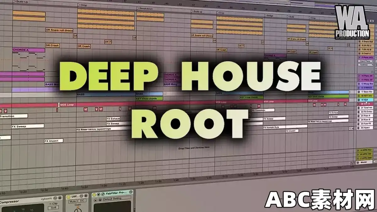WA Production Deep House Root Ableton Template|ABC素材资源网