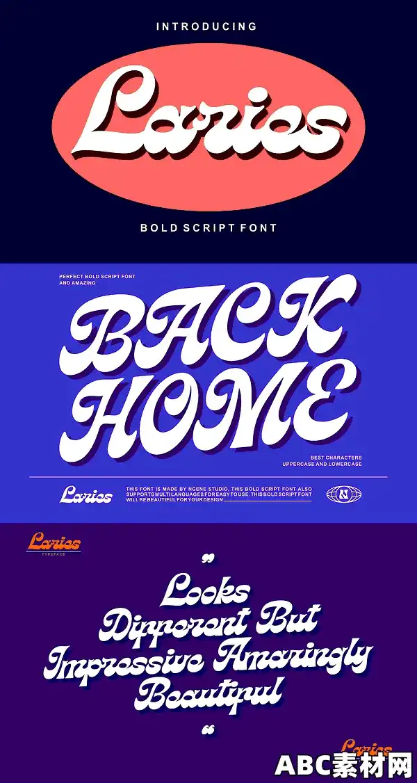 复古大胆脚本字体CM – Laries Bold Script Font 7168723|ABC素材资源网