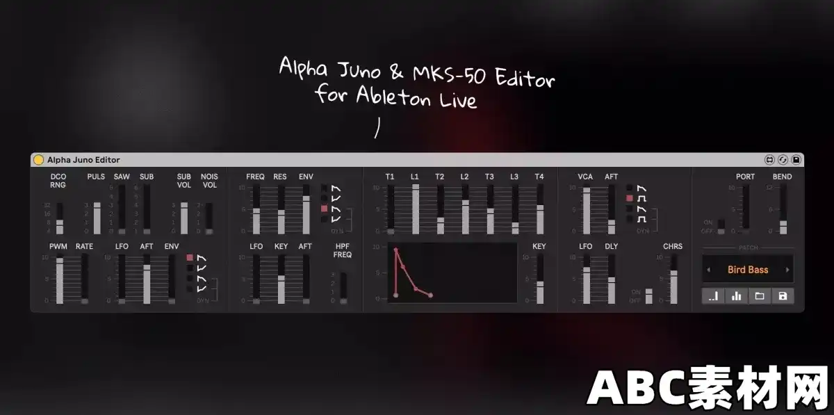 detunes Alpha Juno Editor AMXD|ABC素材资源网