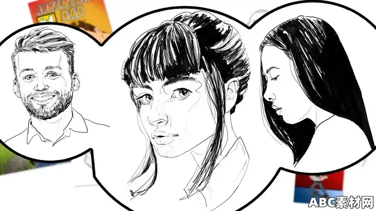 Beginner’s Guide to Drawing the Face From Multiple Angles|ABC素材资源网