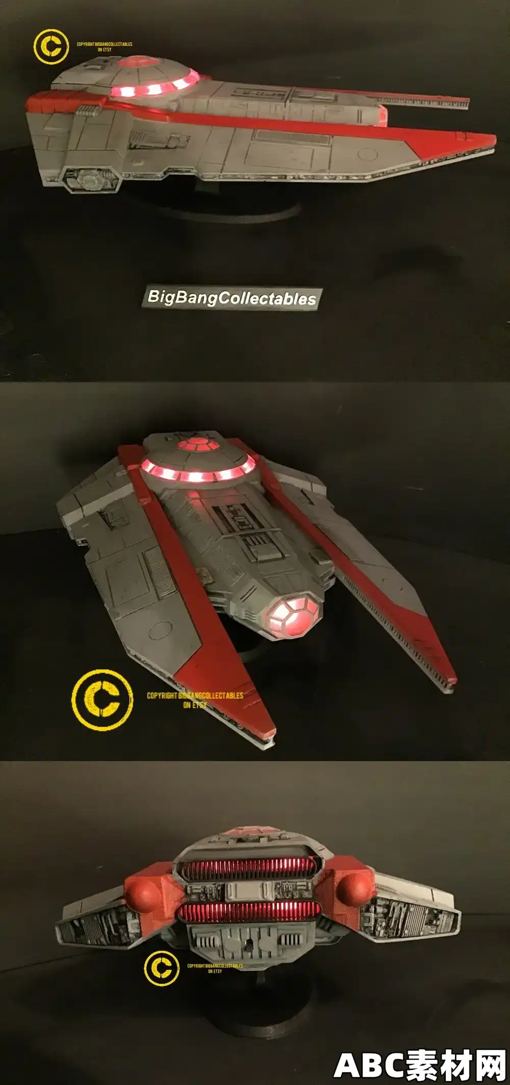 星球大战VT-49 摧毁者飞船3D打印模型Big Bang Collectables – VT-49 Decimator – 3D Model ...