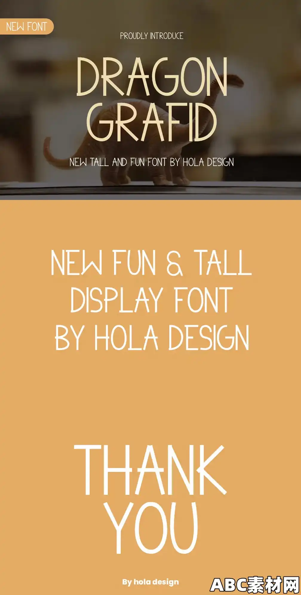 现代龙元素展示字体EE – Dragon Grafid NRJ6EG9|ABC素材资源网