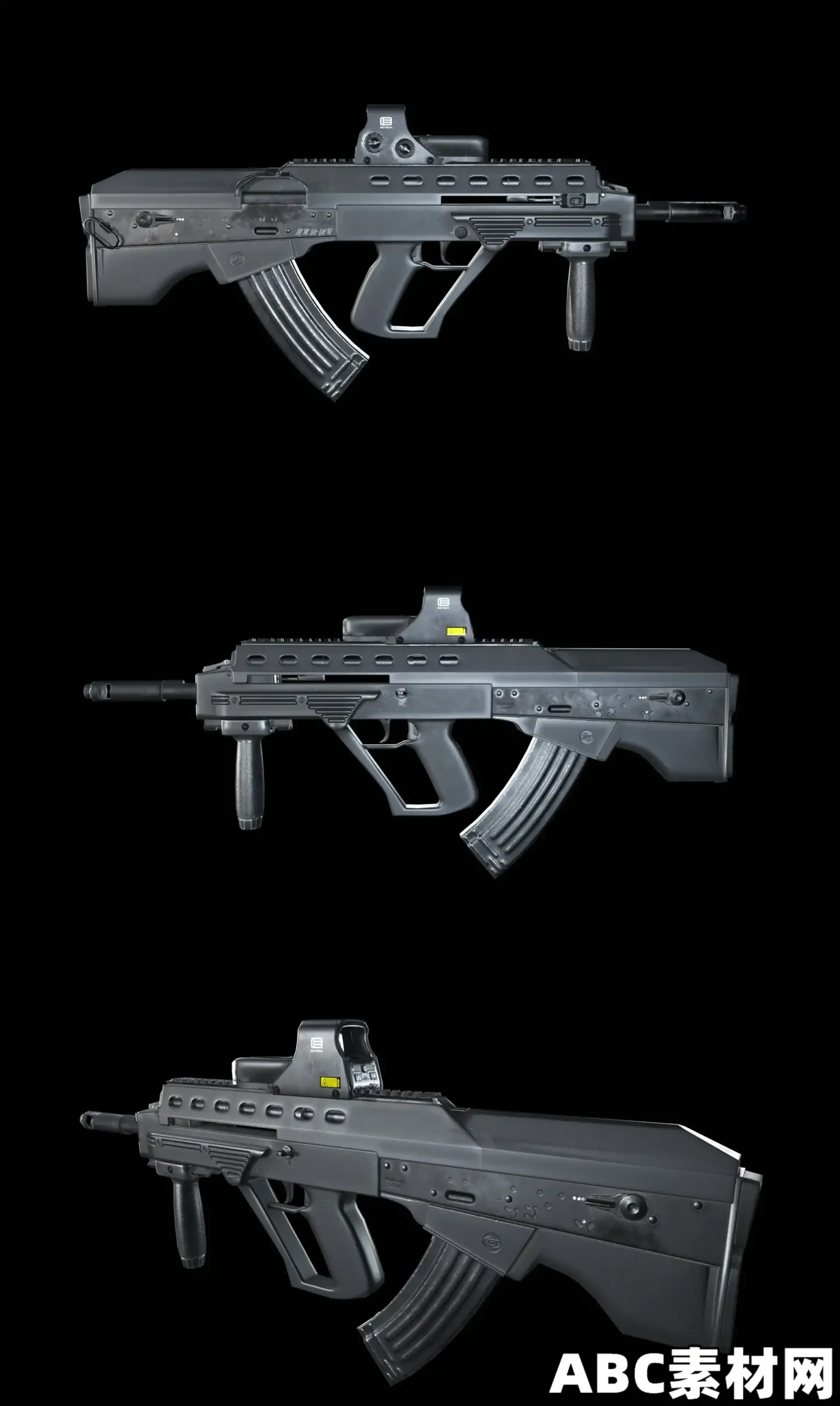 Malyuk(Vulcan)突击步枪3D模型AS – Vulcan Malyuk Rifle QneGL4 – 3D Model|ABC素材资源网
