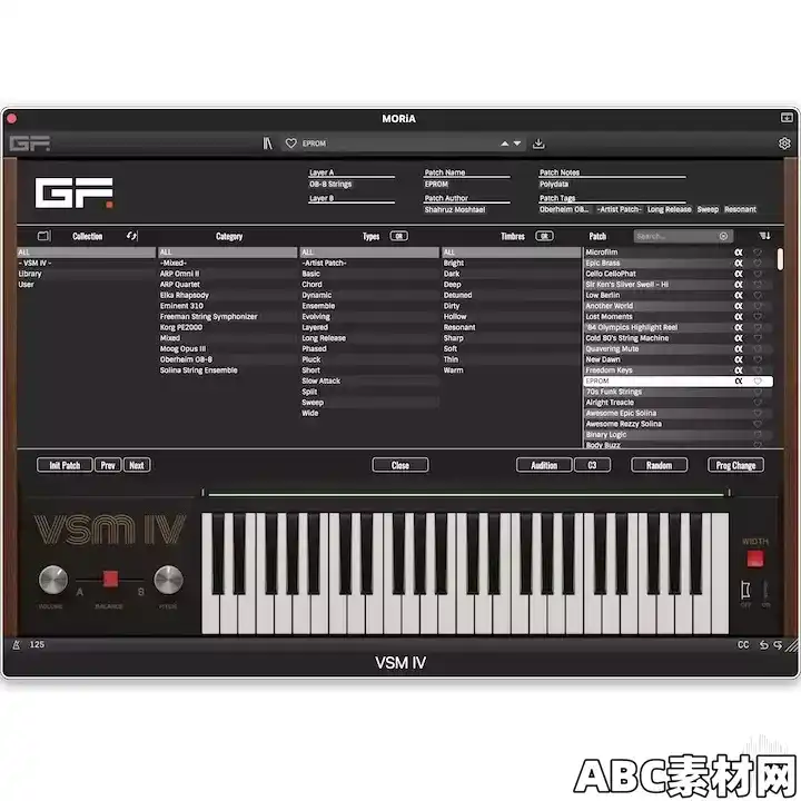 经典弦乐合成器GForce Software VSM IV v1.0.0 U2B Mac OSX|ABC素材资源网