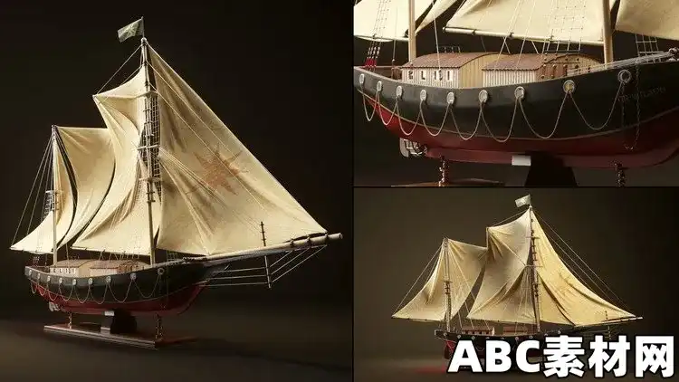 Sailing Boat Tutorial ( Modeling, Texturing, Lighting)|ABC素材资源网