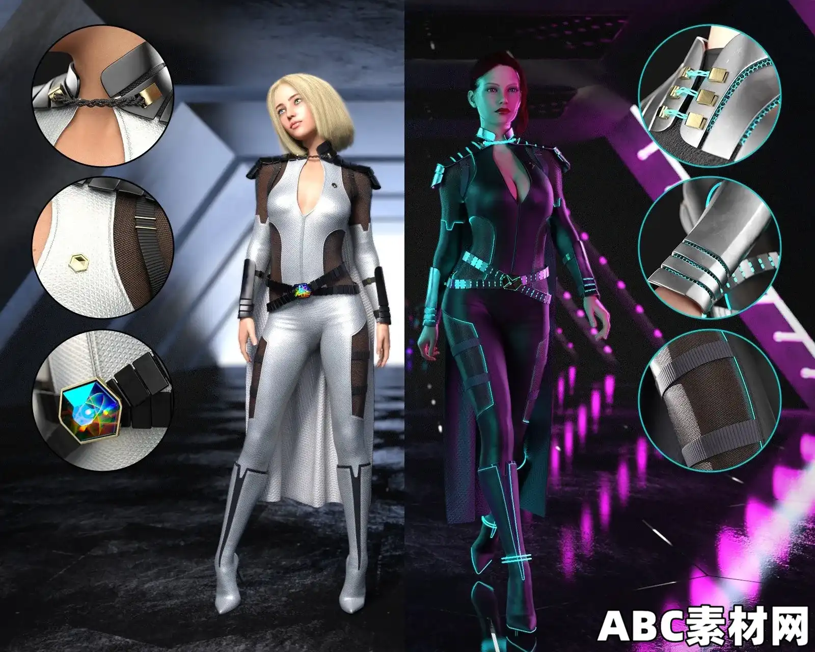 RO – LumiNeX Superhero Set for G8F|ABC素材资源网